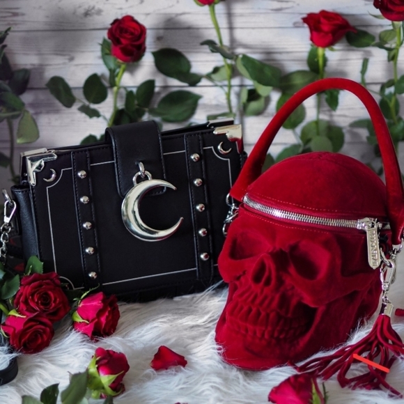 Killstar | Bags | Killstar Myth Handbag Black Vegan Leather Moon ...